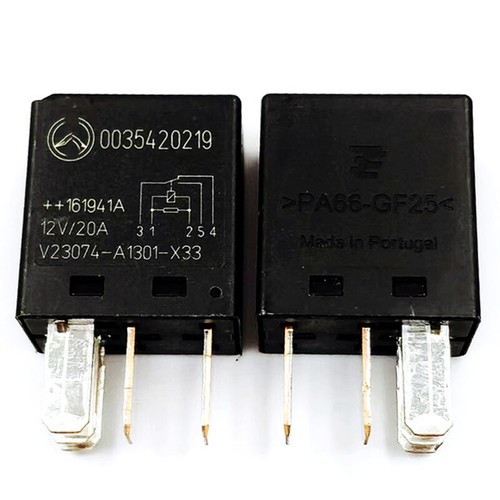 10Pcs 0035420219 V23074-A1301-X33 20A 12VDC Automotive Relay 5Pins PA66 ...