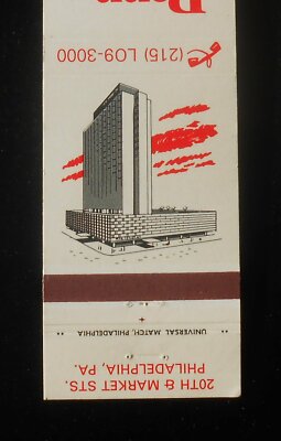 1970s? Penn Center Inn 20th & Market Sts. Philadelphia PA Matchbook ...