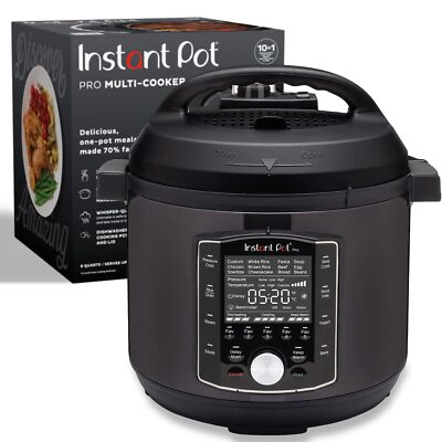 Instant Pot Pro 10-in-1 Pressure Cooker, Slow Cooker, Rice/Grain Cooker ...