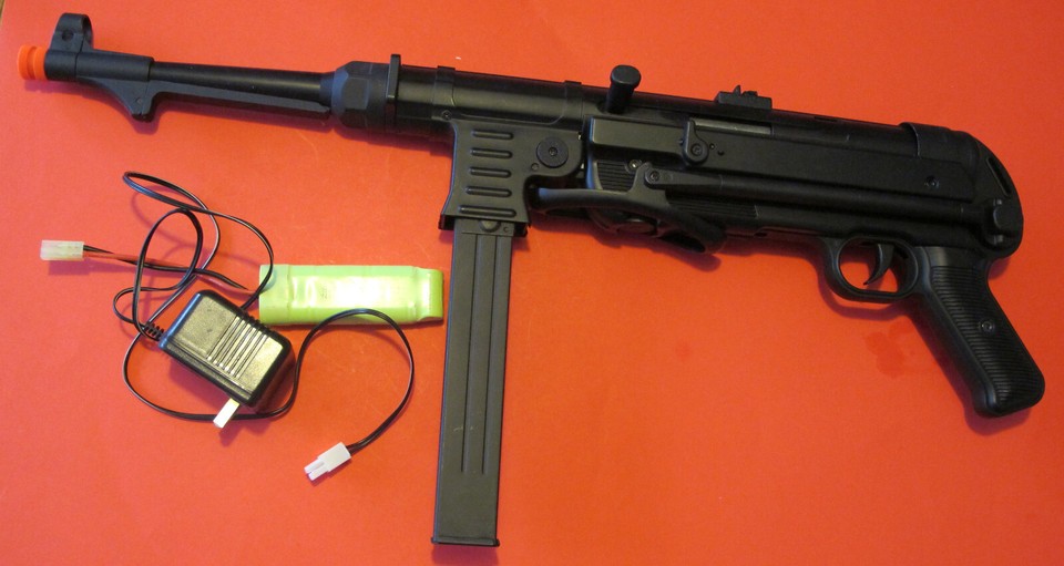 German MP40 Style Metal Gearbox Auto Electric Airsoft Gun Black | eBay