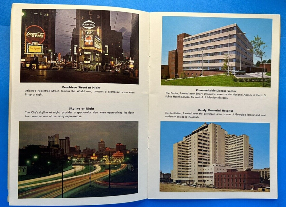Atlanta Tourist Ad Promo Travel Booklet Mayor Allen Letter Pictures ...