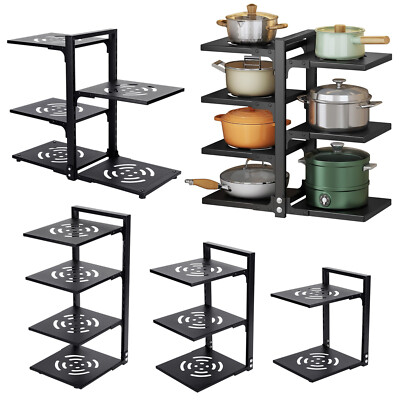 Adjustable Pan Organiser Kitchen Pot Saucepan Storage Rack Holder ...