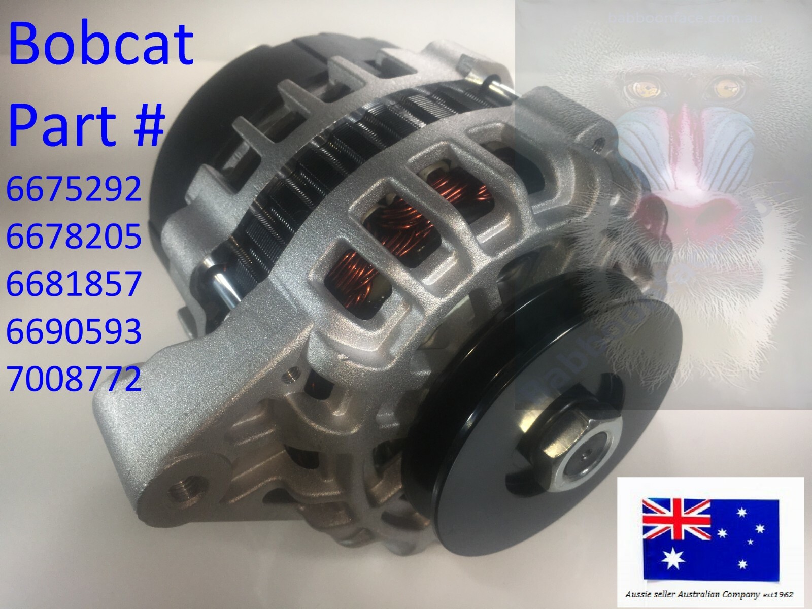 BOBCAT ALTERNATOR 6675292 6678205 6681857 6690593 7008772 KUBOTA DEUTZ ...