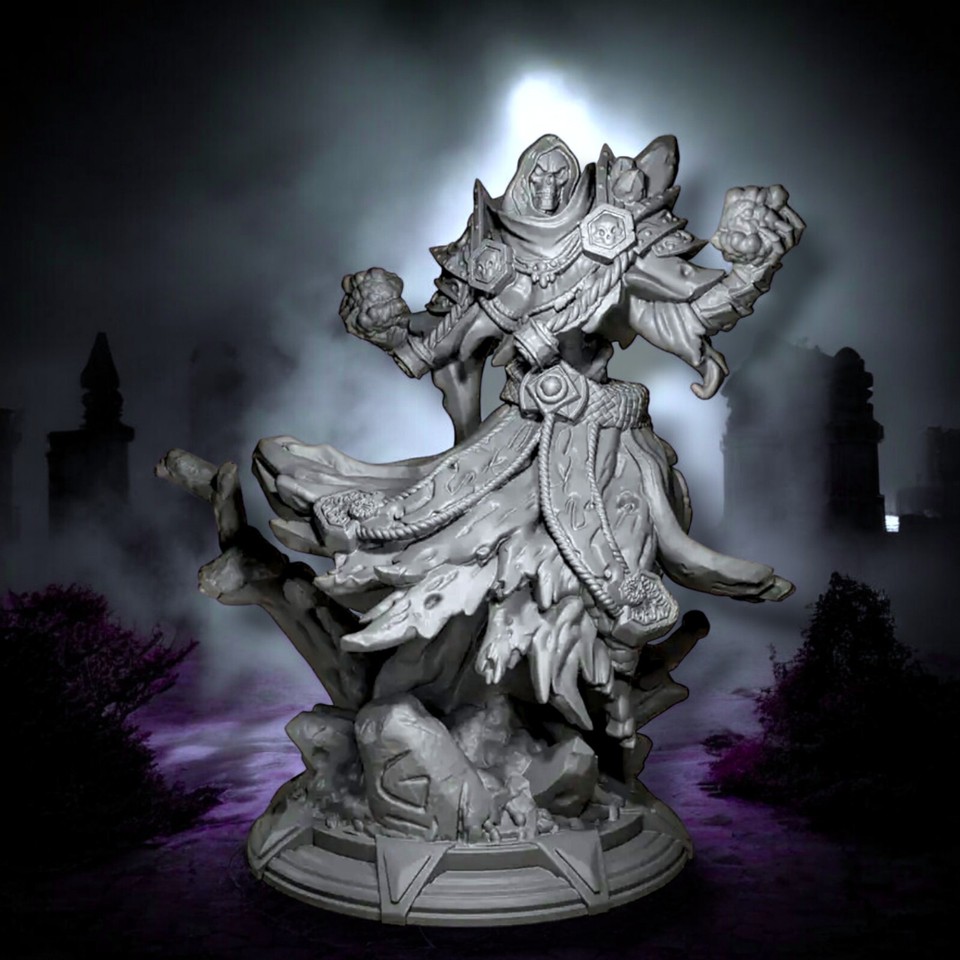 Undead Lich Wraith Necro Miniature DnD Fantasy RPG Tabletop (2.75in) | eBay