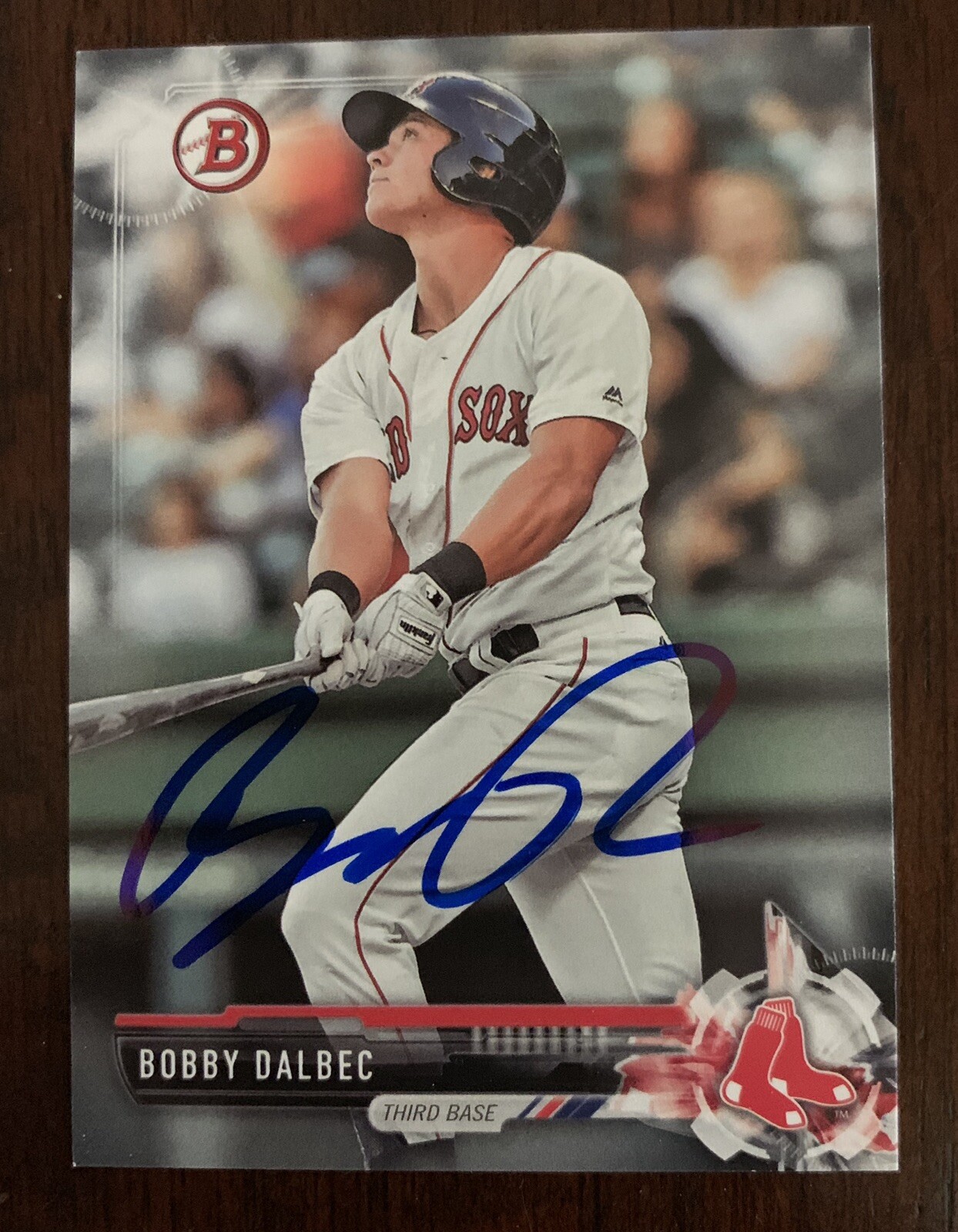 BOBBY DALBEC AUTO SIGNED BOSTON RED SOX 2017 BOWMAN IN PERSON | eBay