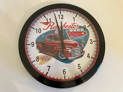 14 Inch Raybesto's Brakes Wall Clock with Red 1953 Chevrolet Pickup ...