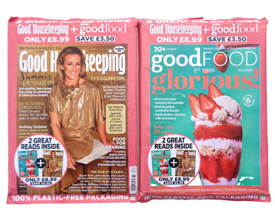 2 x MAG PACK ~ GOOD HOUSEKEEPING / GOOD FOOD MAGAZINE JULY / JUNE 2024 ...