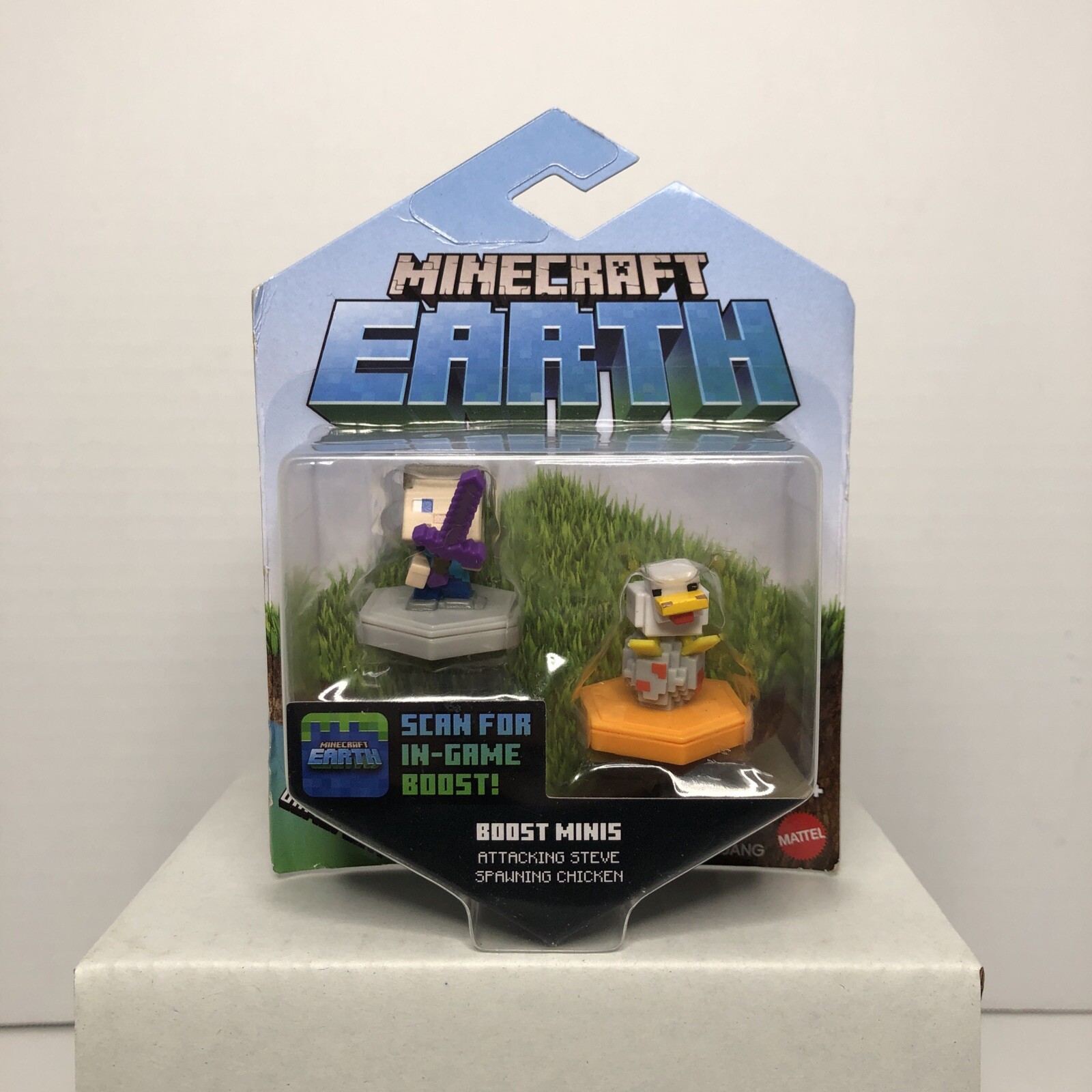 Minecraft Earth Boost Mini Figure 2-Pack Attacking Steve & Spawning ...