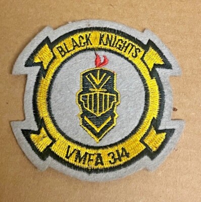 Vintage US Marine Corps VMFA-314 Black Knights Squadron Patch / USMC ...
