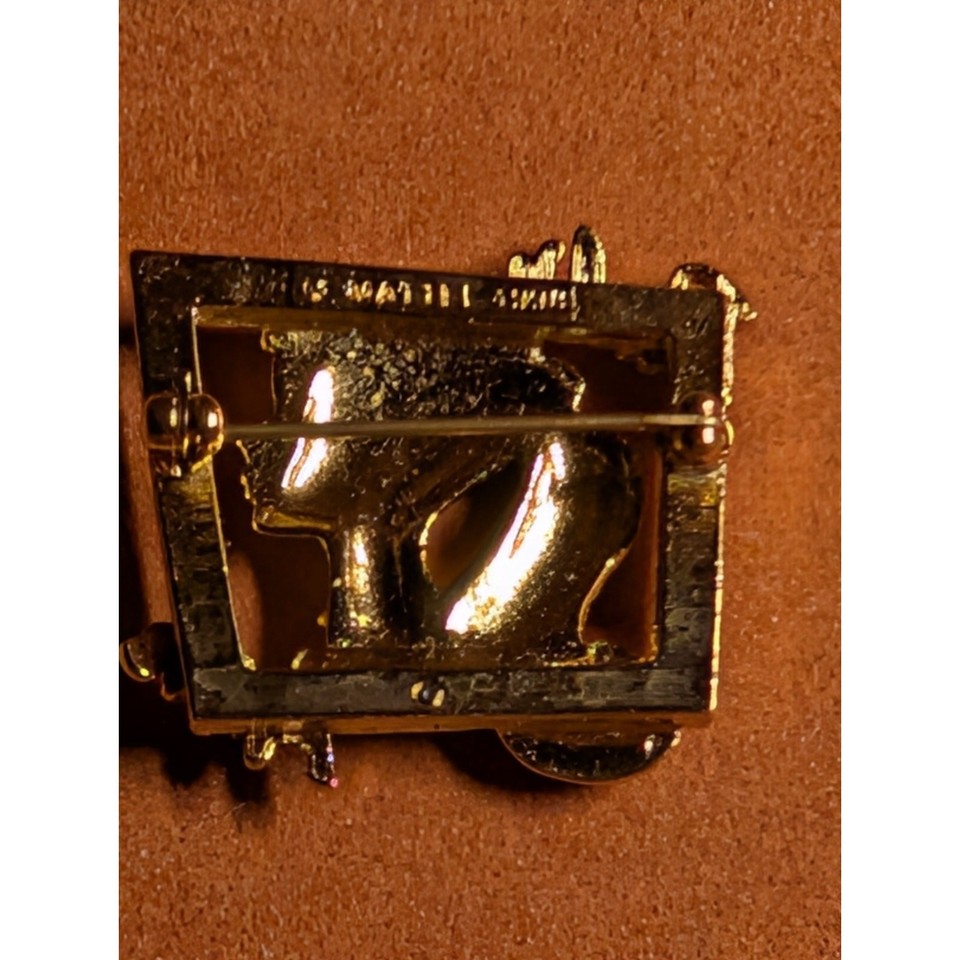 Avon Loves Barbie Gold Tone Brooch Pin Mattel 1998 Collectible Fashion ...