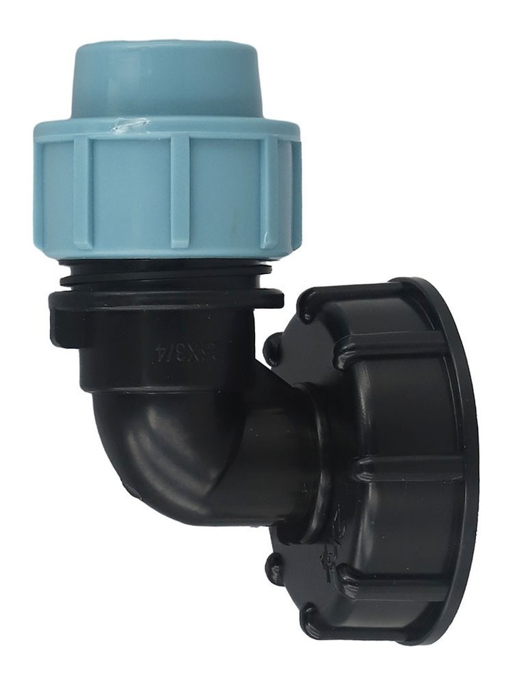 Sturdy Water Splitter IBC Tank Adapter with Garden Pipe Elbow Outlet ...