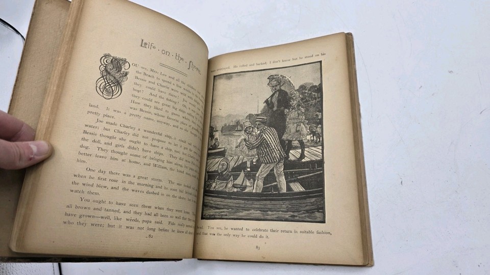 Brothers & Sisters Antique Victorian Childrens Book 1898 Christmas E A ...