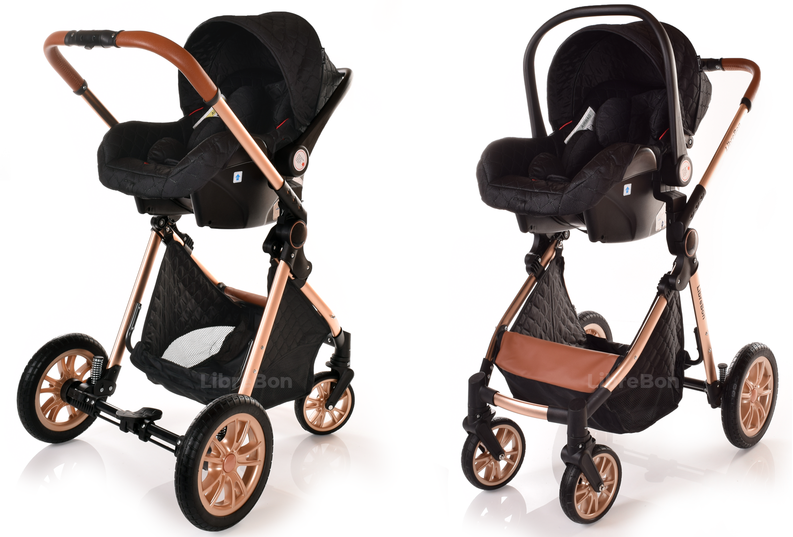 Baby Pram 3 in 1 Buggy With Car Seat Pushchair Newborn Carrycot Travel ...