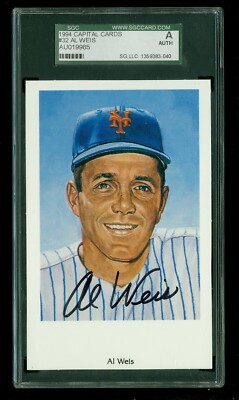 Al Weis 1969 Miracle Mets Postcard from Ron Lewis Art SGC Authentic ...