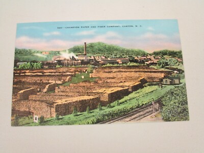 J622 Postcard Champion Paper & Fiber Co Canton NC NOrth Carolina | eBay