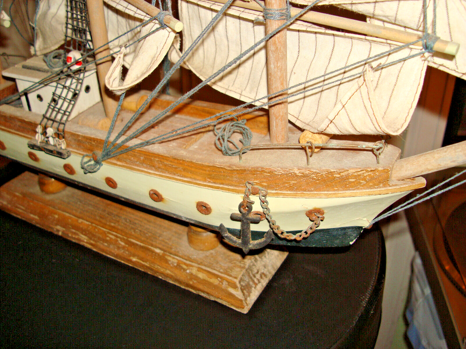 Wood Gorch Fock Model Ship Boat - Needs TLC - Beautifully Detailed | eBay