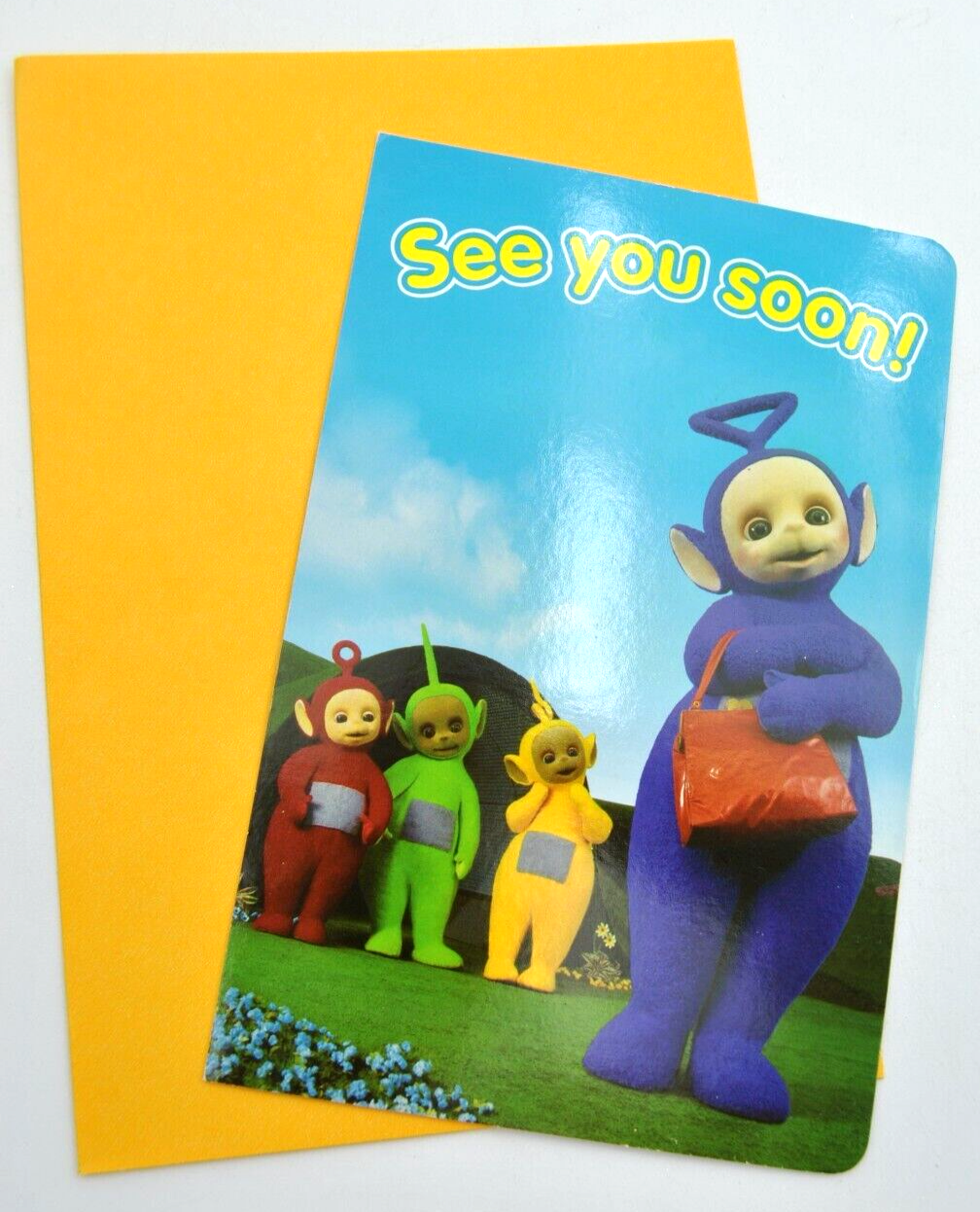 VINTAGE 2001 TELETUBBIES " See You Soon! " Coloring/Punch Out Photo ...