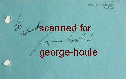 GUNNAR HELLSTROM - AUTOGRAPH - 1970 - SWEDISH DIRECTOR - GUNSMOKE | eBay