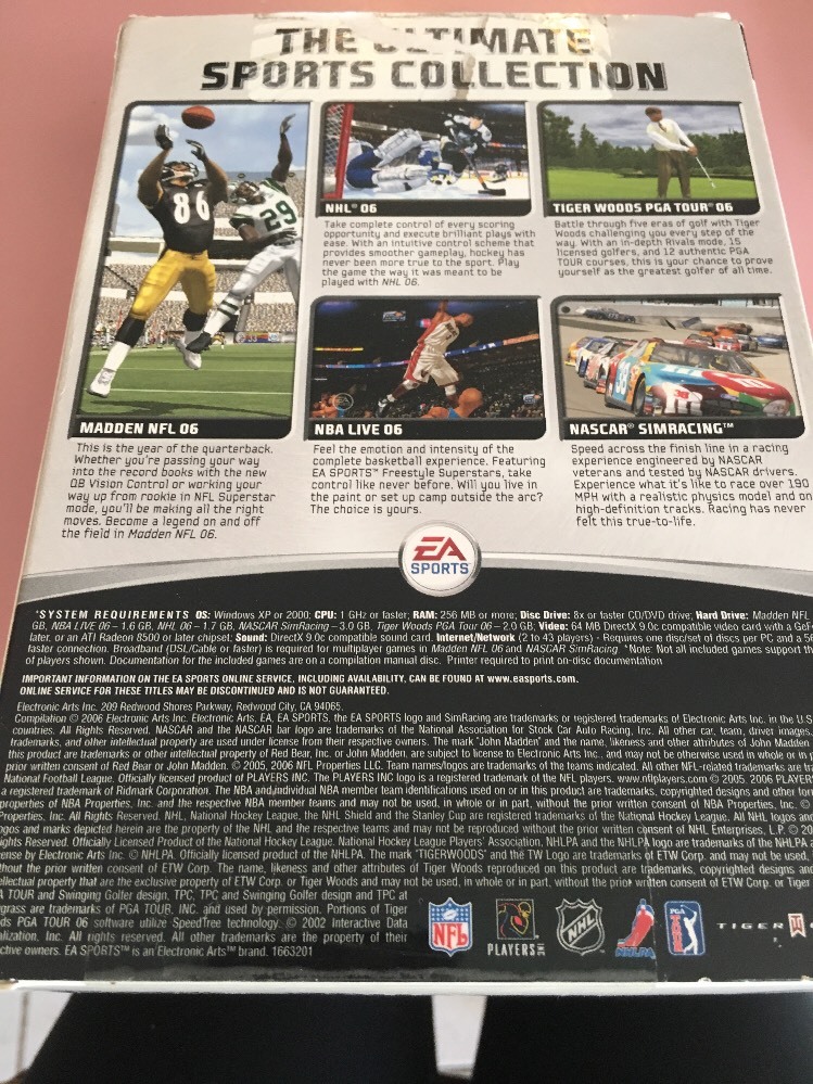 EA Sports 06 Collection PC CD-ROM Game (Electronic Arts, 2006) New ...