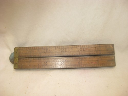 antique Stanley Rule & Level Co. folding ruler No. 72 1/2 measuring ...