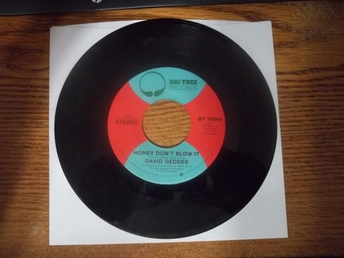 1975 David Geddes Run Joey run - Honey don't blow it 7" 45 Big tree ...