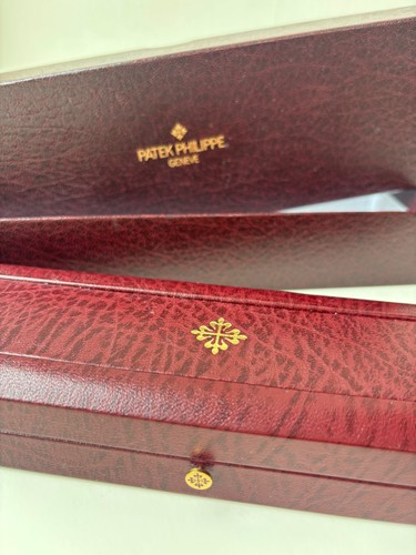 Vintage Patek Philippe Burgundy Inner Presentation & Outer Watch Boxes ...