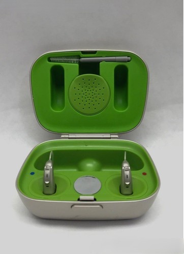 Phonak Audéo RIC Rechargeable Hearing Aids (Pair L+R) with Charger Case ...
