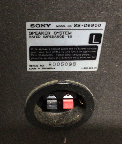 Vintage Sony SAW Super Woofer Floor Speakers SS-D9900 | eBay