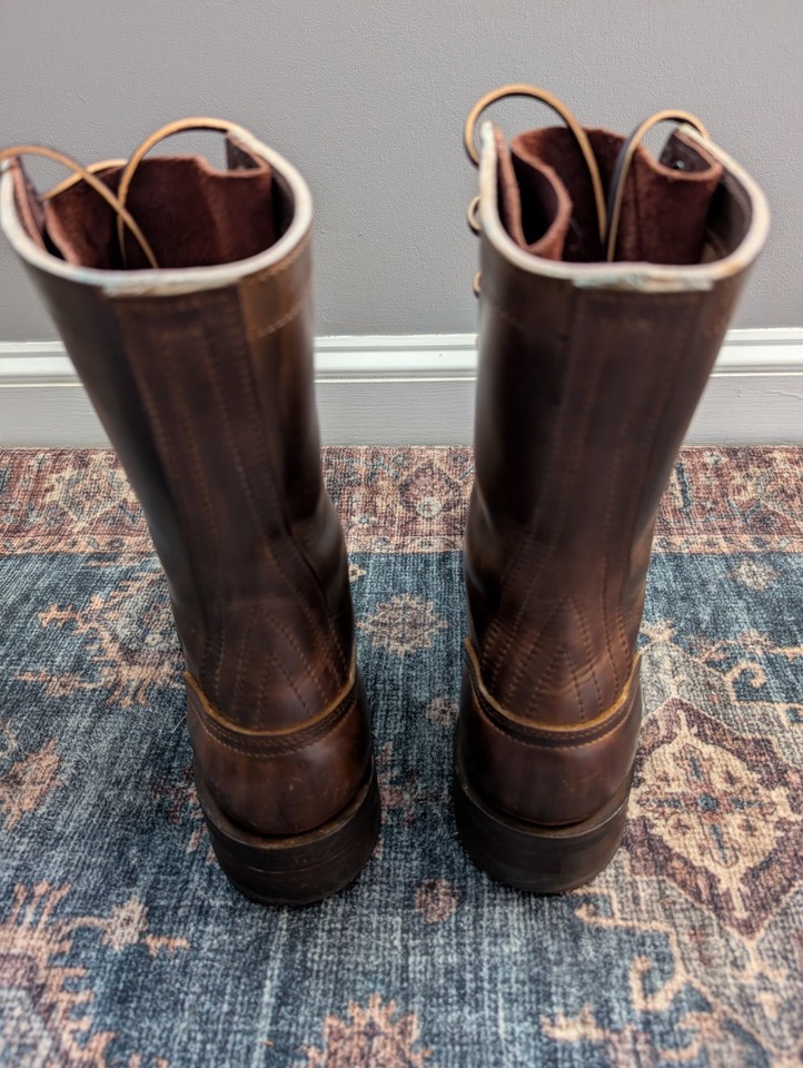 Nicks Handmade Custom Boots Thurman Last Medallion Cap Toe Size 8.5C | eBay