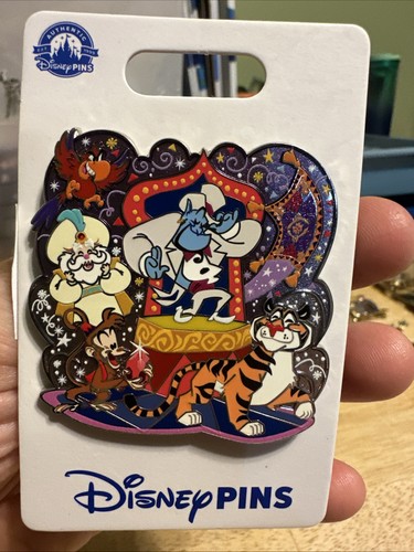 Disney Parks Aladdin Supporting Cast Pin Genie Iago Abu Raja Sultan for ...
