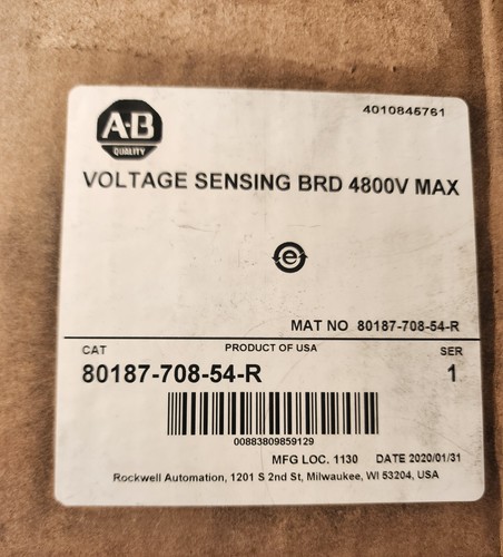 ALLEN BRADLEY 80187-708-54-R VOLTAGE SENSING BRD 4800V MAX. | eBay