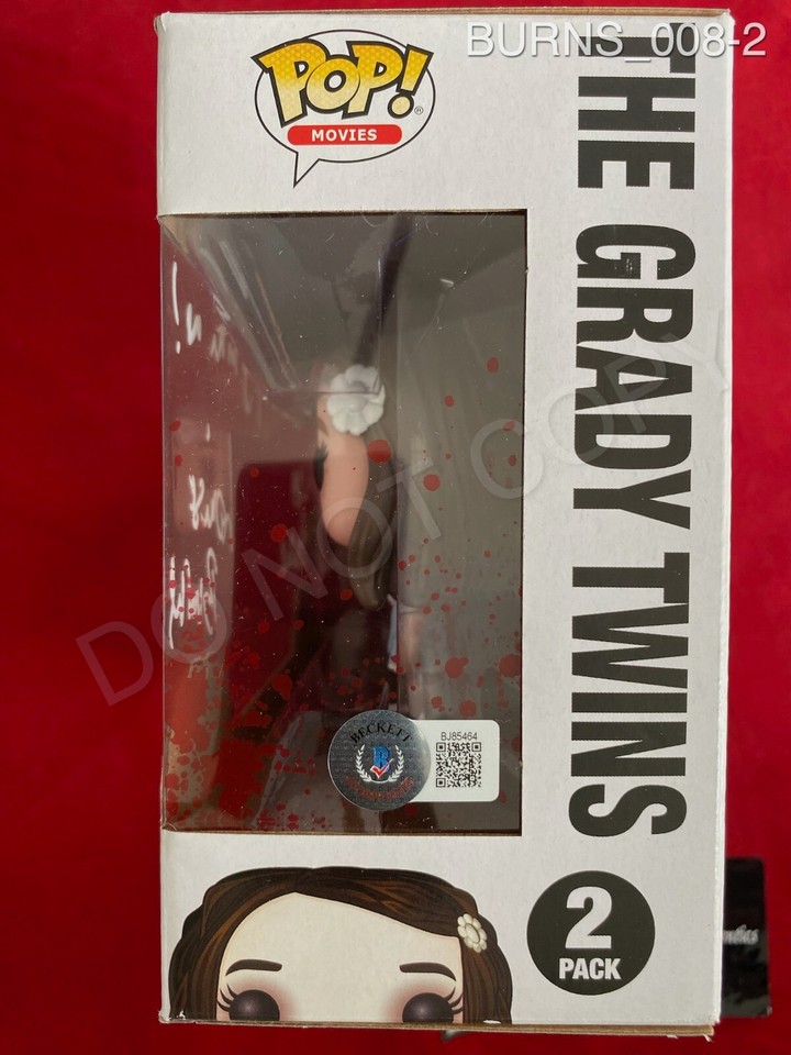 Lisa & Louise Burns dual signed Popchulta Grady Twins Funko Pop Beckett ...