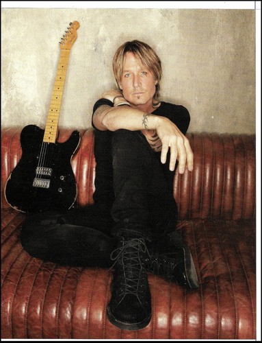 American Idol Keith Urban Fender Telecaster guitar 8 x 11 color pin-up ...