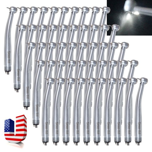50X Burr Dental Turbine E-generator LED Fiber Optic High Speed ...