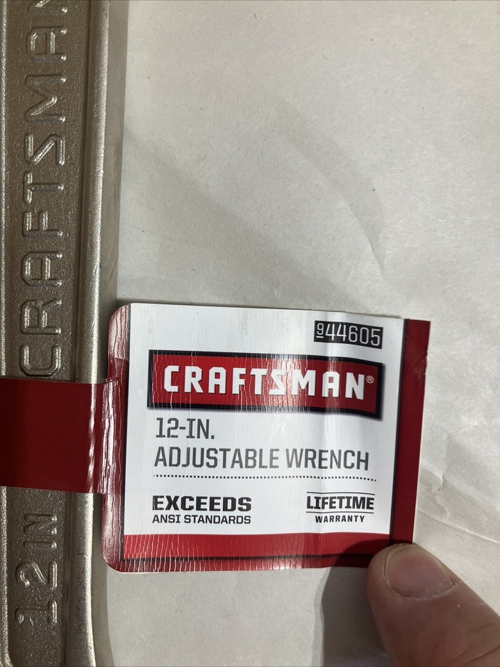 Craftsman 12" Adjustable Wrench, 44605, NEW WITH TAG | eBay