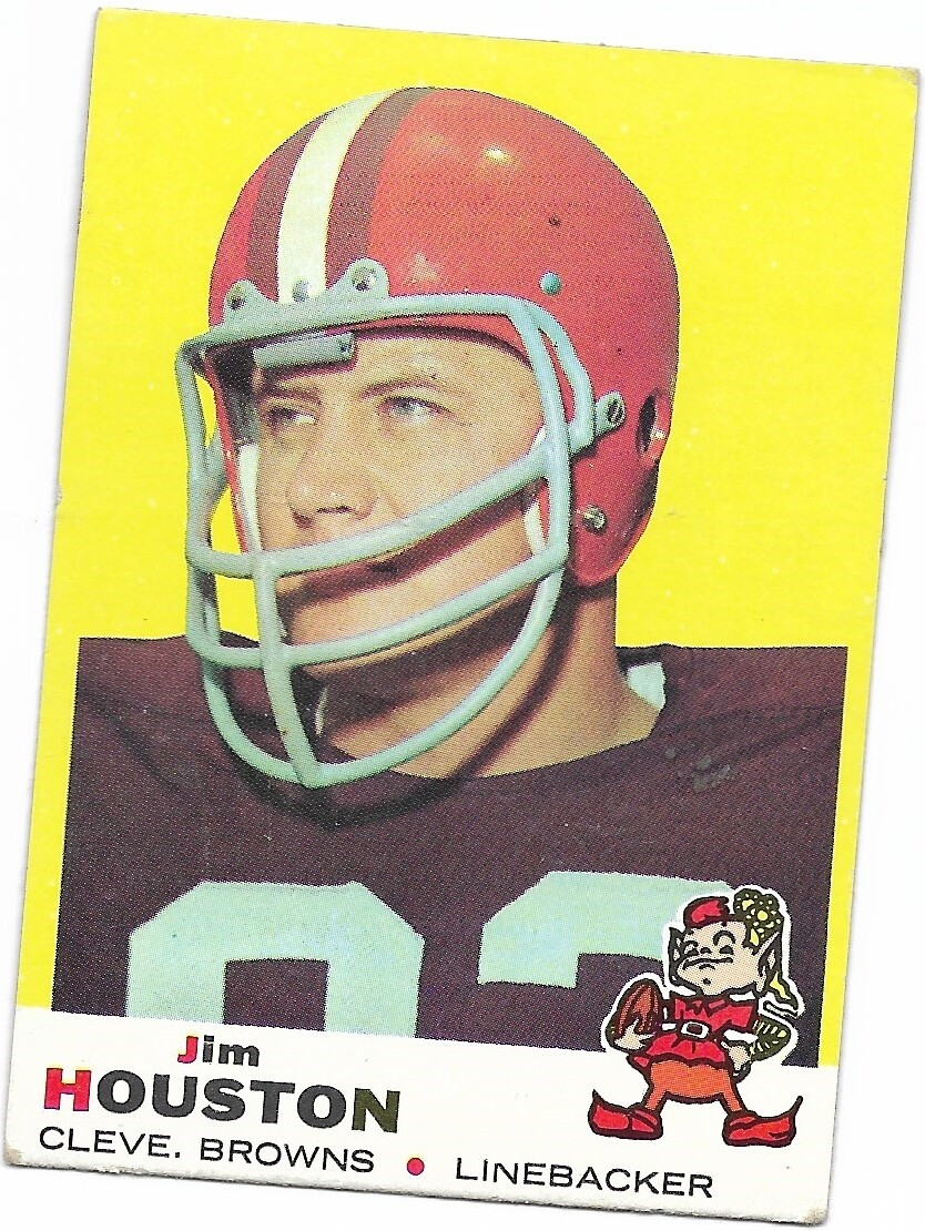 1969 Topps Jim Houston 121 Cleveland Browns Football | eBay