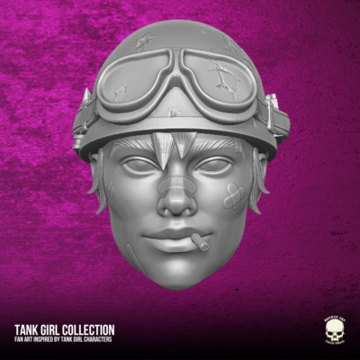 Tank Girl custom head v1 for GI Joe Classified or other comics action ...