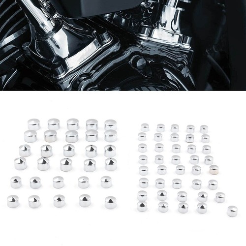 Chrome Engine Bolt Covers Kit For Harley Softail Electra Street Glide ...