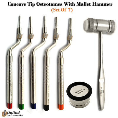 Sinus Lift OffSet Osteotome Bone Mallet Dental Implant Graft Surgery ...