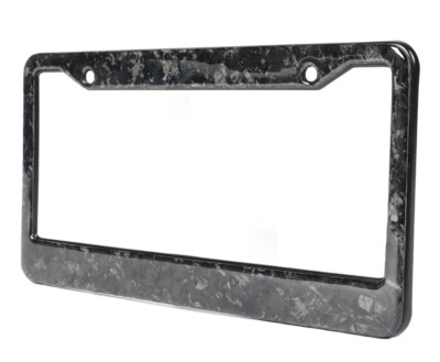 Car License Tag Frame License Plate Frame Bright Forged Carbon Fiber ...