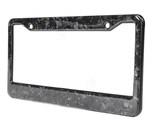 Car License Tag Frame License Plate Frame Bright Forged Carbon Fiber ...