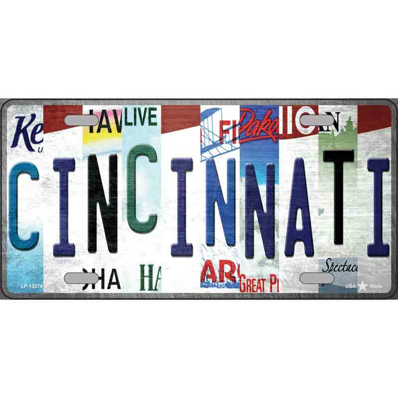 Cincinnati Strip Art Novelty Metal License Plate Tag Tag LP-13274 | eBay