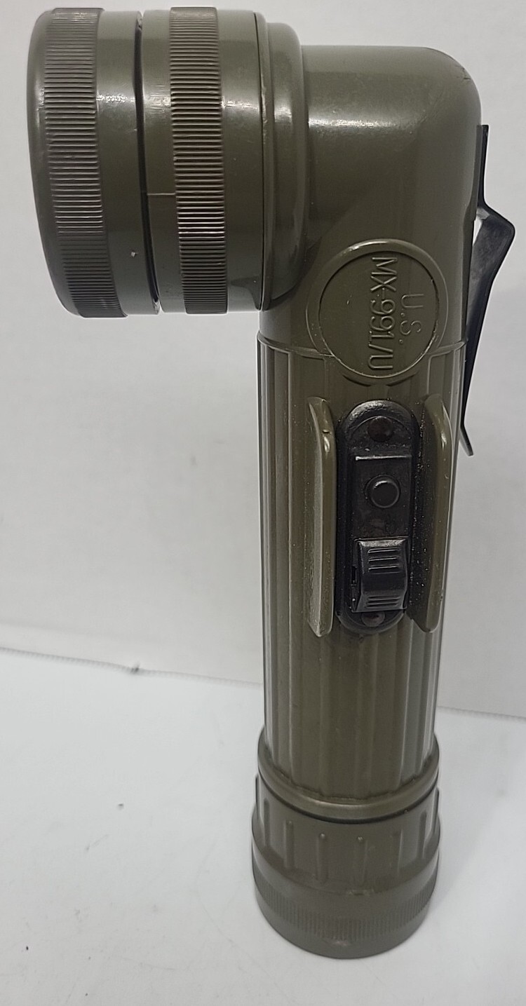 Fox Military OD Anglehead Flashlight with color lenses. | eBay