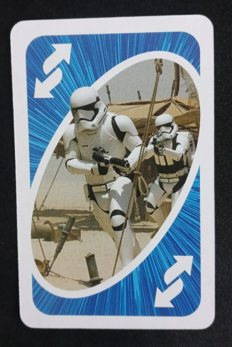 2020 Mattel Star Wars UNO Card Blue Stormtrooper Reverse Card | eBay