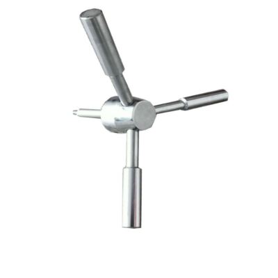 Round Shaft Gun Safe 3 Spoke Gun Safe Handle With Chrome Finish Safe ...