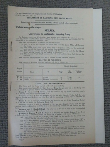 Neilrex Signal Diagram 1944. | eBay Australia