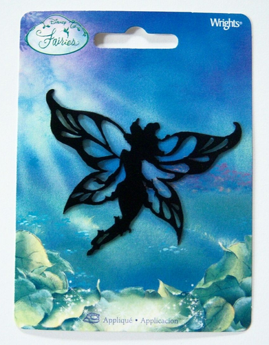 Wright's Disney Black Shadow Tinkerbell 2 1/4" x 3" Applique wp-282b | eBay