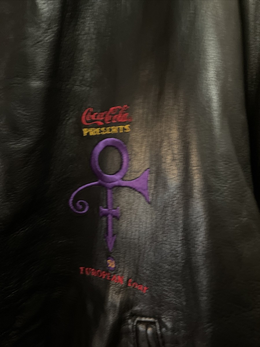 Orginal Vintage Prince Leather Jacket From 1993 European Orginal Vintage Prince Leather Jacket From 1993 European
