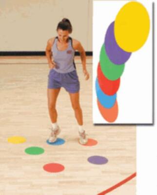 COLORED AGILITY DOTS - Perform Foot Speed or Plyometric Drills - 10 ...