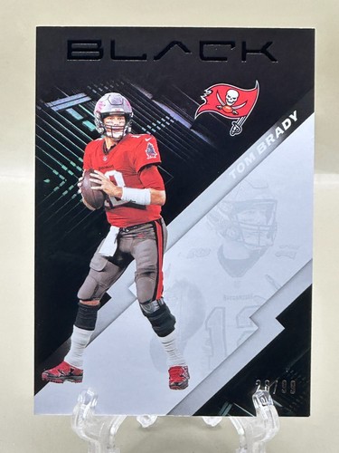 Tom Brady 2020 Panini Black Football Silver Parallel /99 #63 Buccaneers ...